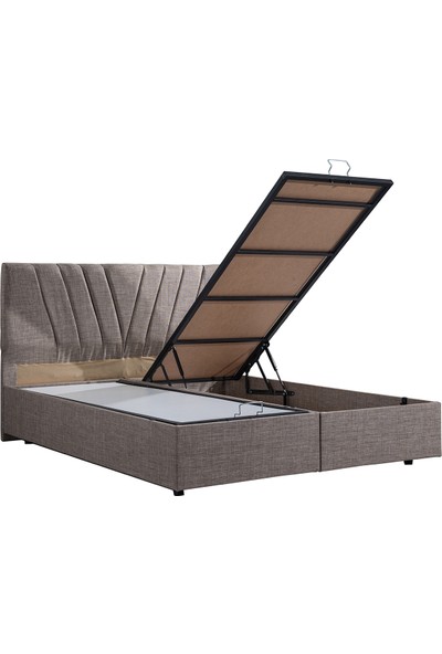 Setay Fersa Çift Kişilik Baza Başlık Seti, Açık Kahverengi Setay Fersa Çift Kişilik Baza Başlık Seti, Açık Kahverengi