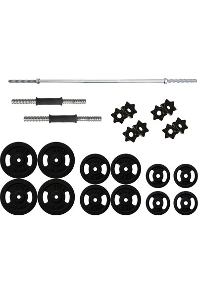 ACD Spor 80 kg Döküm Ağırlık Halter Dambıl Set ACD Spor 80 kg Döküm Ağırlık Halter Dambıl Set