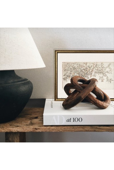 Dekorista Home Ahşap Zincir, Ahşap Dekoratif Zincir, Kahverengi