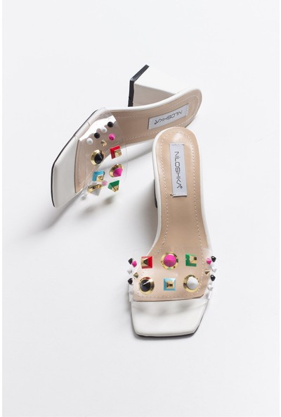 Niloshka Sıdney White Transparent Slipper Niloshka Sıdney White Transparent Slipper