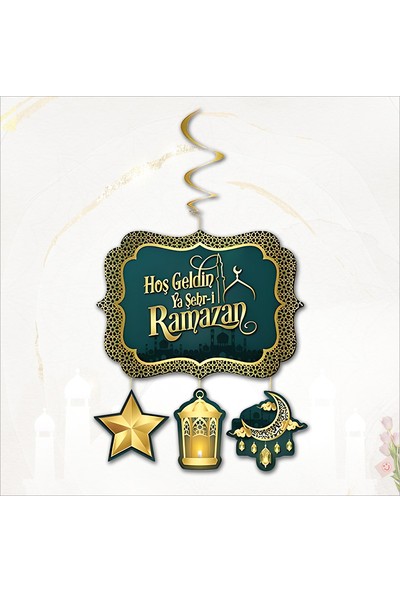 Süsle Bebek ve Parti Hoşgeldin Ramazan Tavan Süsü - 130 cm x 33 cm