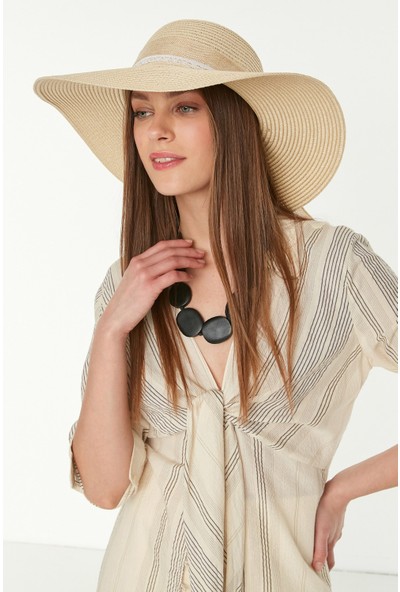 C&city Hasır Plaj Şapkası Y87300-23 Açık Bej C&city Hasır Plaj Şapkası Y87300-23 Açık Bej