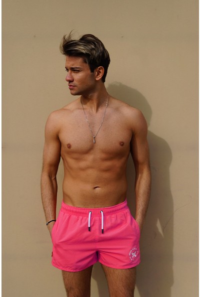 C&city Erkek Kısa Deniz Şort C12202 Pembe C&city Erkek Kısa Deniz Şort C12202 Pembe