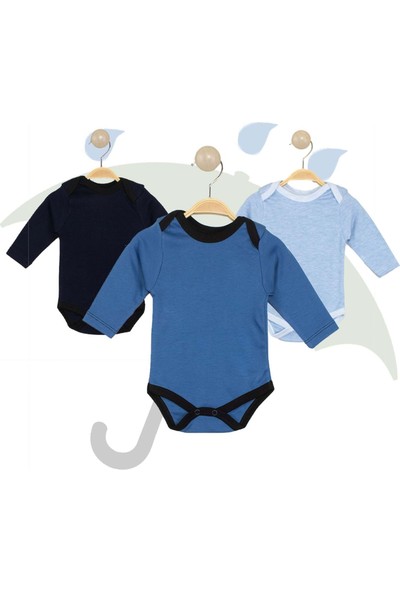 Nono Baby Bebek Body 3lü Takım Düz - Nono Baby - Bebek Çıtçıtlı Badi - Mavi - 0-3 Ay Nono Baby Bebek Body 3lü Takım Düz - Nono Baby - Bebek Çıtçıtlı Badi - Mavi - 0-3 Ay