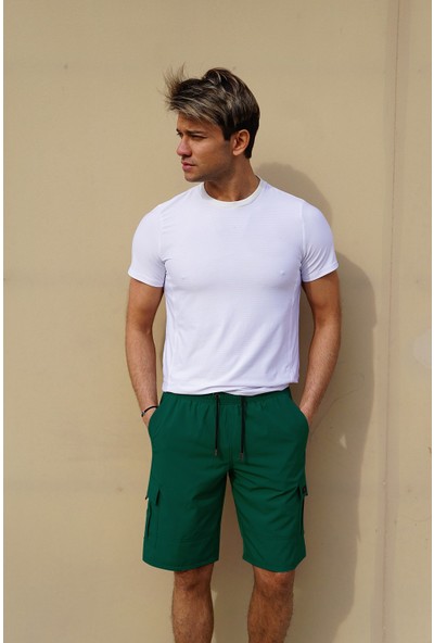 C&city Erkek Likralı Deniz Şort C1444 Yeşil C&city Erkek Likralı Deniz Şort C1444 Yeşil