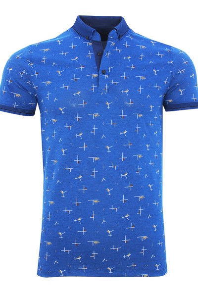 Varetta Erkek Parlement Slim Fit Polo Yaka Baskılı Erkek T-Shirt Varetta Erkek Parlement Slim Fit Polo Yaka Baskılı Erkek T-Shirt
