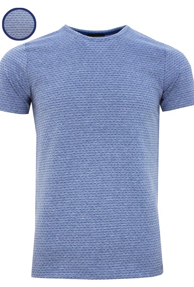 Varetta Erkek Gök Mavi Slim Fit Polo Yaka Erkek T-Shirt Varetta Erkek Gök Mavi Slim Fit Polo Yaka Erkek T-Shirt