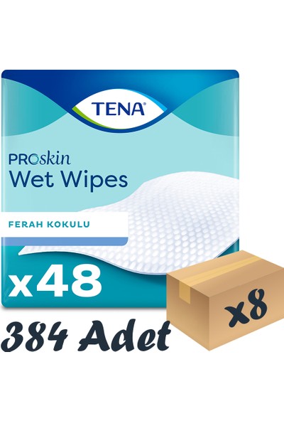 Tena Proskin 3'ü Bir Arada Vücut Temizleme Havlusu 48'li 8 Paket Tena Proskin 3'ü Bir Arada Vücut Temizleme Havlusu 48'li 8 Paket