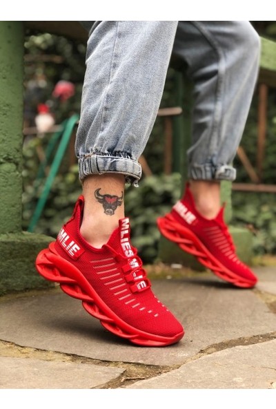 Xon1 602 Phantom Yüksek Taban Tarz Sneakers Kırmızı Erkek Spor Ayakkabısı