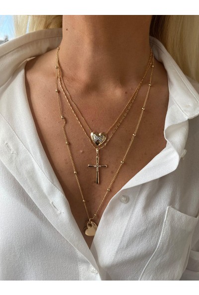 Rossetto Shoes Rs Altın Kaplama Kalp Kolye