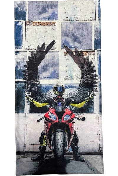 Yarışçı Melek Desenli Dikişsiz Dijital Baskı Baf Buff Bandana Boyunluk Yarışçı Melek Desenli Dikişsiz Dijital Baskı Baf Buff Bandana Boyunluk