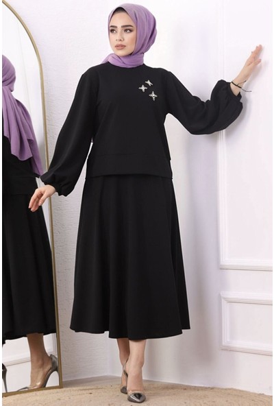 Brm Taş Işlemeli Etekli Takım