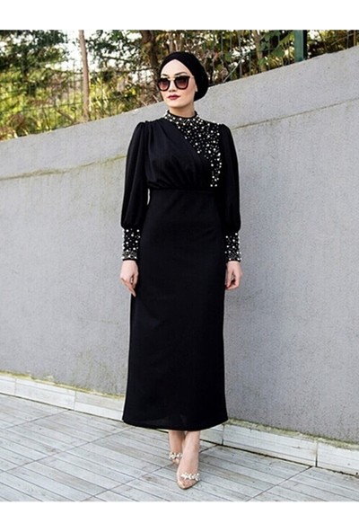 Brm Inci Detaylı Özel Gün Elbisesi