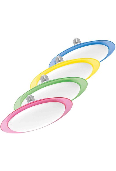 Global K2 KES413 50W E27 6500K Beyaz Kırmızı Çerçeveli LED Ufo Ampul Global K2 KES413 50W E27 6500K Beyaz Kırmızı Çerçeveli LED Ufo Ampul