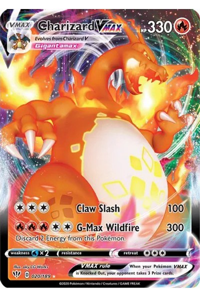 Shaco Design Pokemon Charizard Vmax 330HP Kart Shaco Design Pokemon Charizard Vmax 330HP Kart