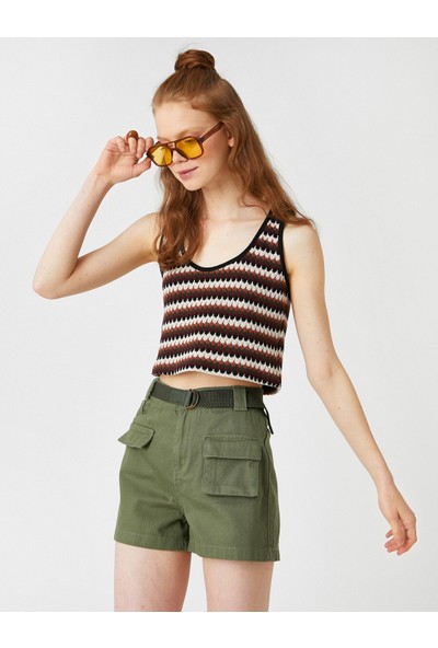 Koton Kargo Cepli Şort