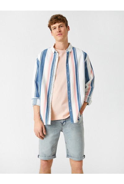 Koton Katlamalı Paça Şort