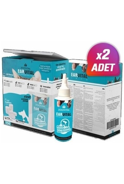Zoovital Earvital Kulak Temizleme Solüsyonu 150 ml 2 Adet Zoovital Earvital Kulak Temizleme Solüsyonu 150 ml 2 Adet