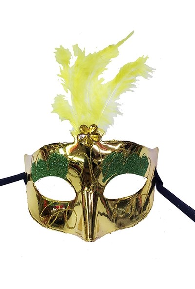 Samur Amazeus Altın Renk Tüylü Yılbaşı Parti Maskesi Samur Amazeus Altın Renk Tüylü Yılbaşı Parti Maskesi