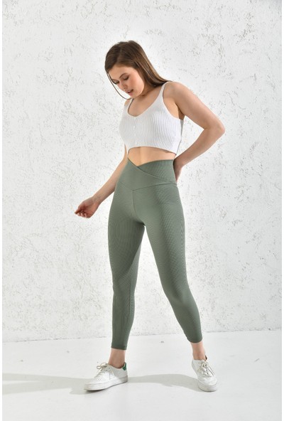 Swan Moda Swan Önü Çapraz Fitilli Tayt