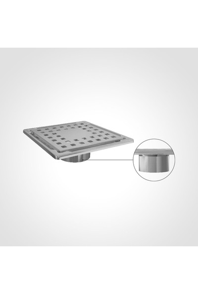 Valtemo Inox Base 15X15 Duş Yer Süzgeci VFD-771115