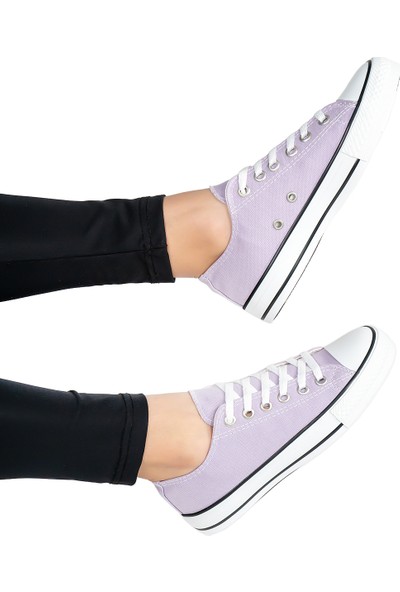 Kadın Kısa Keten Spor Ayakkabı