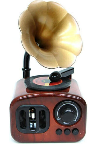 BRK Home Gramofone Müzik Kutusu Kurmalı