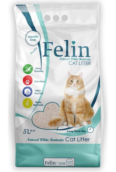 Felin Marsilya Sabunu Kedi Kumu 5lt Felin Marsilya Sabunu Kedi Kumu 5lt
