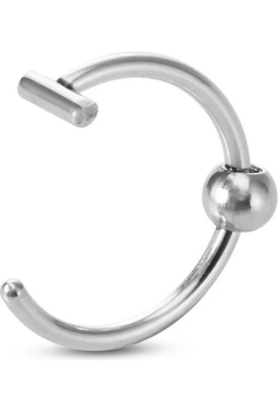 Bylin Gümüş Rengi Delik Gerektirmeyen Halka Dudak ve Kulak Piercing/ Earcuff Bylin Gümüş Rengi Delik Gerektirmeyen Halka Dudak ve Kulak Piercing/ Earcuff