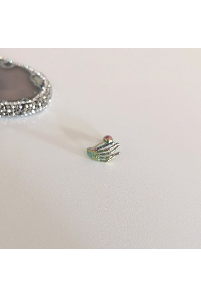 Bylin Cerrahi Çelik Rainbow Iskelet El Piercing 6 mm