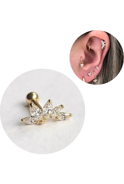 Bylin 925 Ayar Gümüş Gold Piercing/küpe-Bar Uzunluğu 6mm- 1 Ad. Bylin 925 Ayar Gümüş Gold Piercing/küpe-Bar Uzunluğu 6mm- 1 Ad.