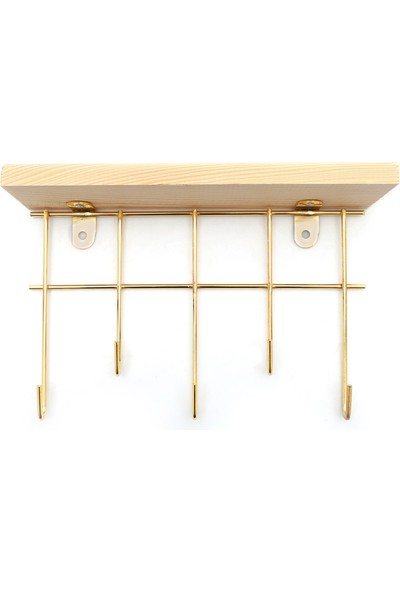 İndirim Hareketi Dekoratif Raflı Çok Amaçlı Mutfak ve Banyo Düzenleyici Askı Anahtarlık