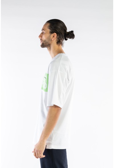 Qwerty T-Shirt Basic Cep Baskılı Oversıze Qwerty T-Shirt Basic Cep Baskılı Oversıze