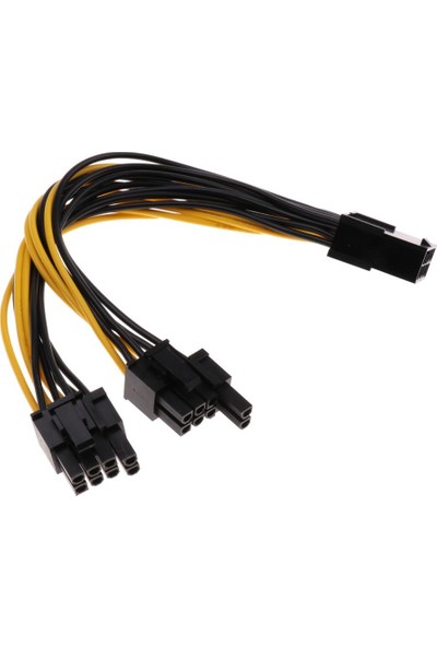 Lovıver 8-Pin Ila 2x 8-Pin 8 Pin (6 + 2pin) Pcıe Ekran Kartı Güç Uzatma Kablosu (Yurt Dışından)