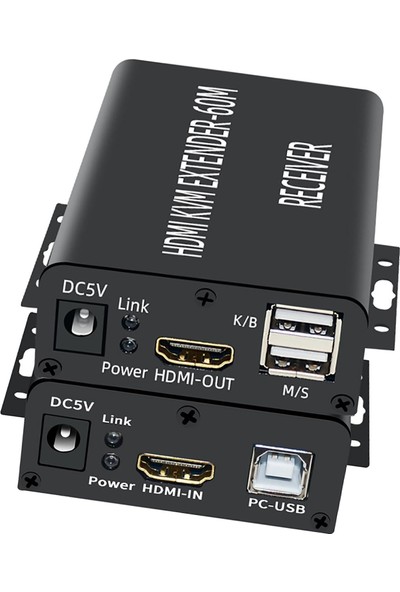 Lovıver HDMI Kvm Genişletici 60M Verici Alıcı Fiş Tipi Ab (Yurt Dışından) Lovıver HDMI Kvm Genişletici 60M Verici Alıcı Fiş Tipi Ab (Yurt Dışından)