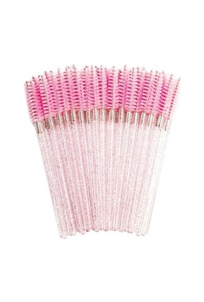 Black 10'lu Ipek Kirpik, Kaş, Maskara Fırçası Pembe Kristal Saplı Black 10'lu Ipek Kirpik, Kaş, Maskara Fırçası Pembe Kristal Saplı