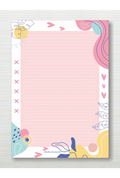 Aşktan Basım Hizmetleri Geometrik Temalı Bloknot 15X21 cm Aşktan Basım Hizmetleri Geometrik Temalı Bloknot 15X21 cm