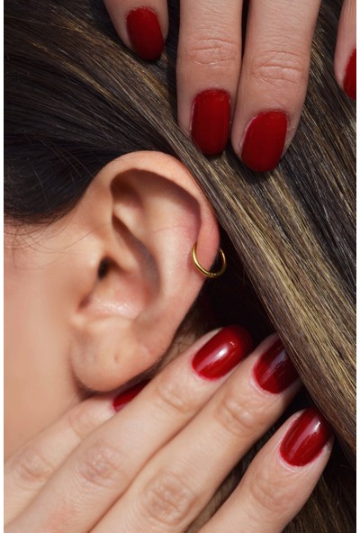 Sacce Scarves&Accessories Çelik Düz Halka Tragus Piercing Helix Kıkırdak Küpesi Gold Sacce Scarves&Accessories Çelik Düz Halka Tragus Piercing Helix Kıkırdak Küpesi Gold