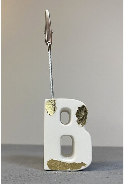 KatreCraft Not/fotoğraf Tutucu B Harfi Gold