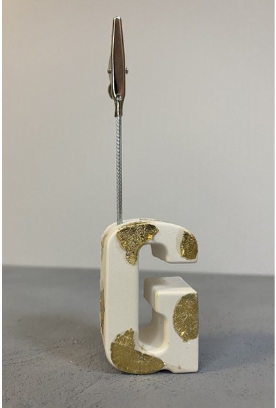 KatreCraft Not/fotoğraf Tutucu G Harfi Gold