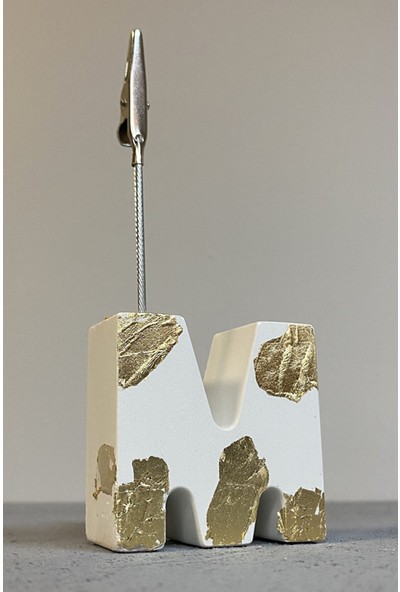 KatreCraft Not/fotoğraf Tutucu M Harfi Gold