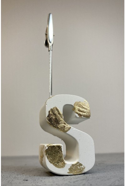 KatreCraft Not/fotoğraf Tutucu S Harfi Gold