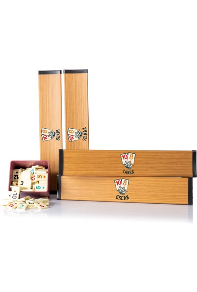 Hediyesepetim51 Kişiye Özel Isim Yazılı Okey Takımı