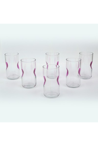 Fecra Giove Cooler 6'lı Meşrubat Bardağı Seti Fuşya