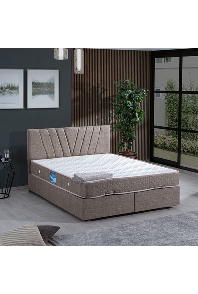 Setay Fersa Çift Kişilik Baza Başlık Orthosoft Ortopedik Yatak Seti - Açık Kahverengi Setay Fersa Çift Kişilik Baza Başlık Orthosoft Ortopedik Yatak Seti - Açık Kahverengi