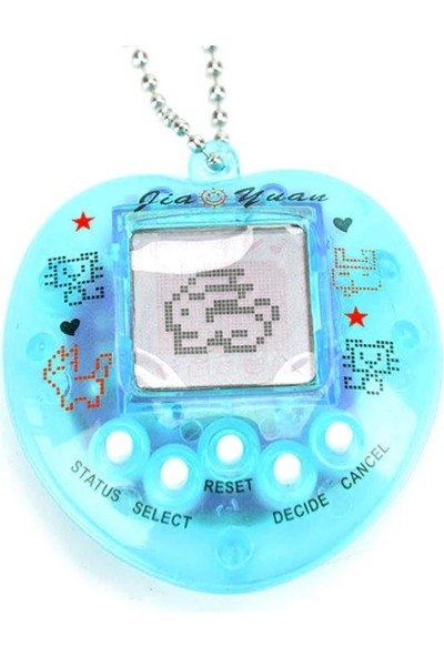 Nostaljik Lezzetler Nostaljik Kalp Sevimli Sanal Bebek Şeffaf Mavi