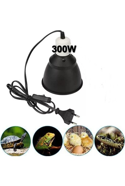 300W Seramik Isı Lamba Tutucu Uva / Uvb Lamba Tutucu