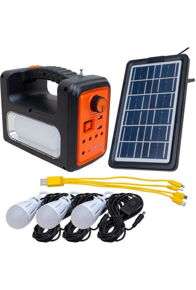 Calido Elektronik RT-902 Solar Panelli 3 Ampullü USB Sd Kart Mp3 Radyo Işıldak Fener Aydınlatma Calido Elektronik RT-902 Solar Panelli 3 Ampullü USB Sd Kart Mp3 Radyo Işıldak Fener Aydınlatma