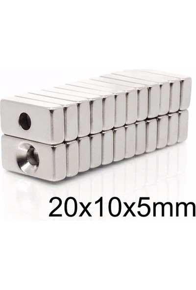 20X10X5-4MM Havşa Delikli Neodyum Güçlü Mıknatıs - Neodim Magnet 20X10X5-4MM Havşa Delikli Neodyum Güçlü Mıknatıs - Neodim Magnet