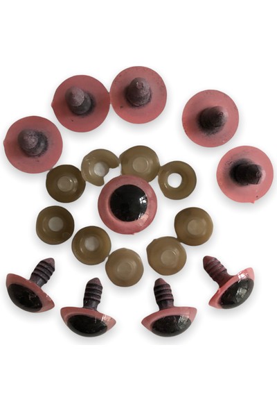 Alfa Tasarım Atölyesi Amigurumi Vidali Göz Pembe Renk 18 Mm (10 Adet) Alfa Tasarım Atölyesi Amigurumi Vidali Göz Pembe Renk 18 Mm (10 Adet)